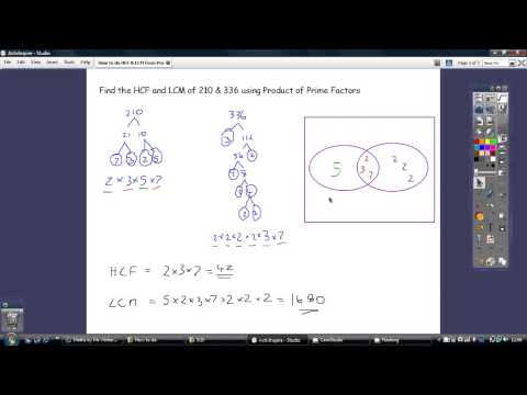 GCSE Maths Revision - How to do HCF & LCM using Product of Prime Factors