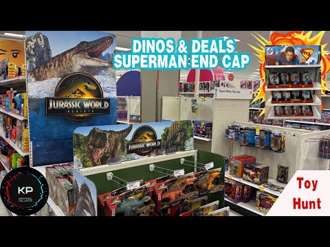 Toy Hunt Target Walmart New Superman End Cap Jurassic World Stegosaurus Hammond