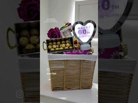 60th birthday package #lotusgallerygh #giftshop #ghananews #giftideas #birthday #giftbaskets #gift
