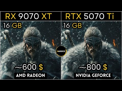 RTX 5070 Ti VS RX 9070 XT : TEST IN 21 GAMES