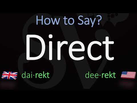 How to Pronounce Direct? British Vs American English Pronunciation