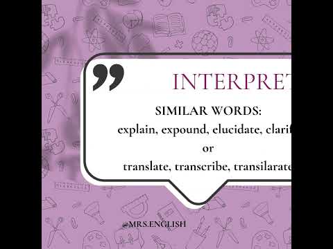 WORD OF THE DAY INTERPRET