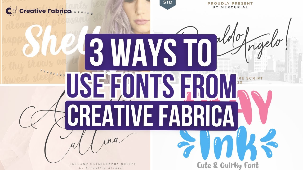 3 Ways to Use Free Fonts from Creative Fabrica with Your Cricut! 🤩