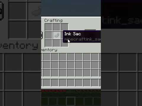 MINECRAFT - HOW TO CRAFT BLACK DYE #shorts