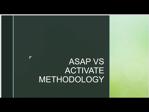 Asap Vs Activate Methodology in Implementation Projects
