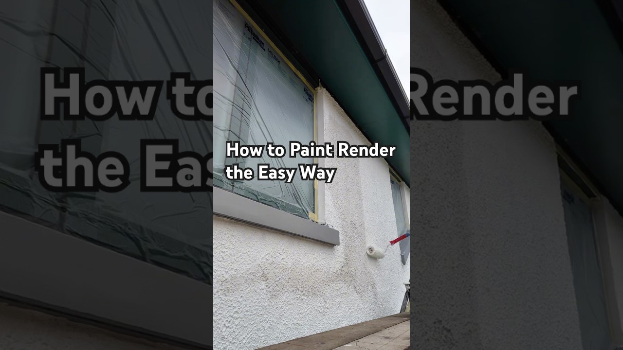 How to Paint Render the Easy Way #cumbria #painting #viral #paintperfect #render