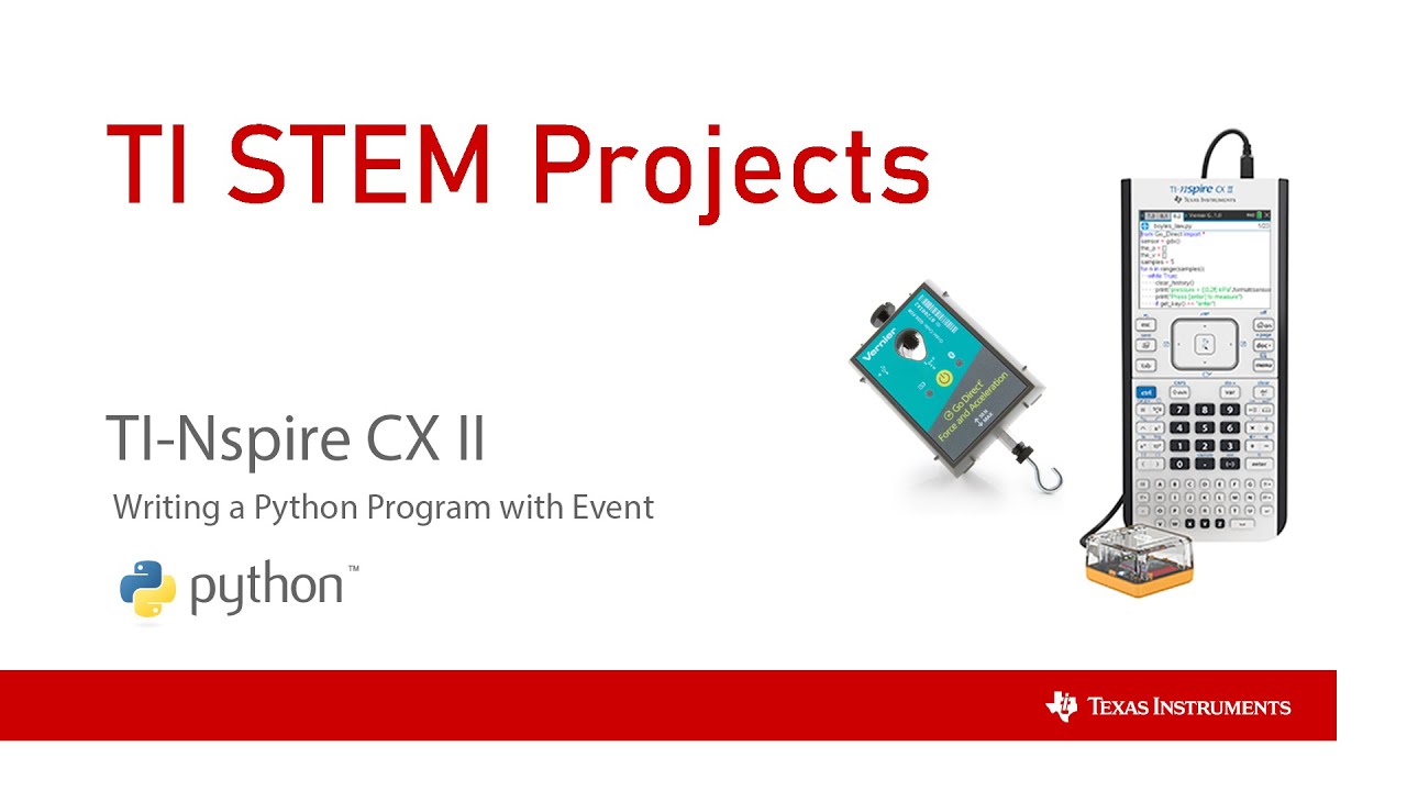 Python Programming with the TI Nspire CXII and Go Direct Sensors
