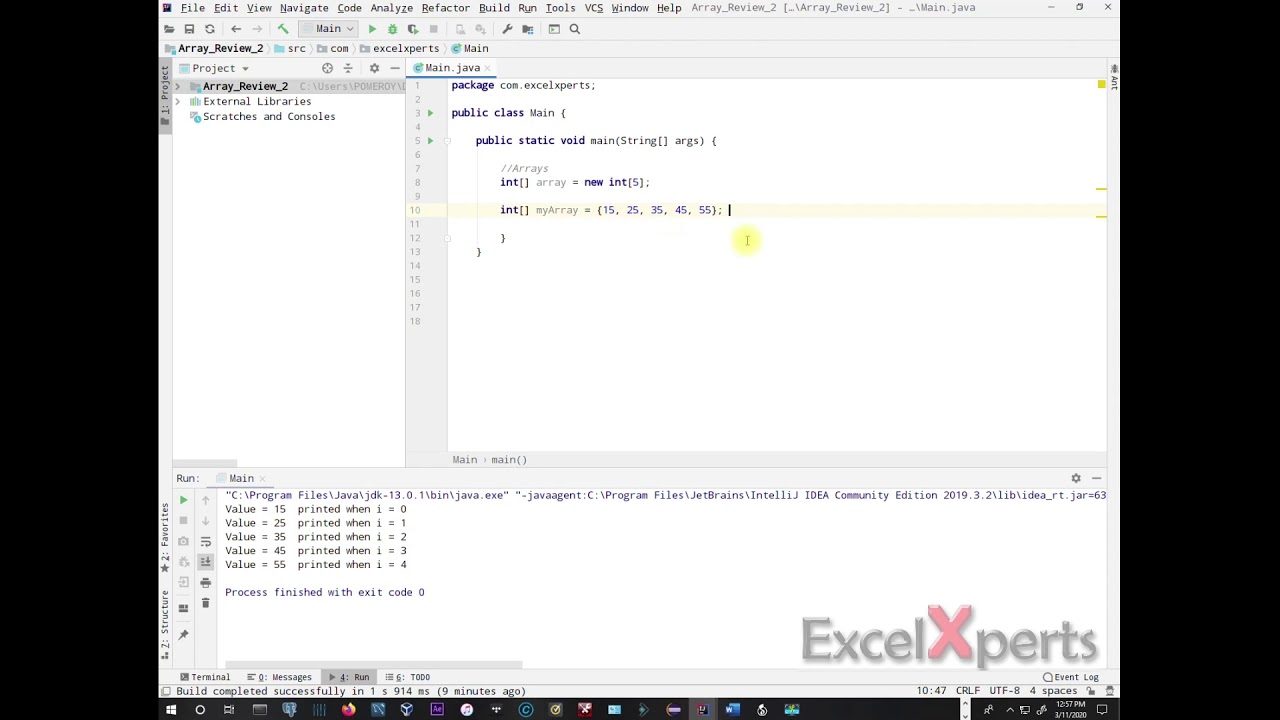 Java Array Review - Michael Pomeroy