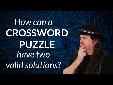 How can a crossword puzzle have two valid solutions?