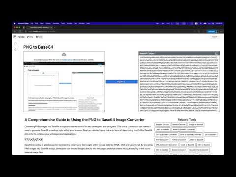 Convert PNG to Base64 Online in 3 Easy Steps