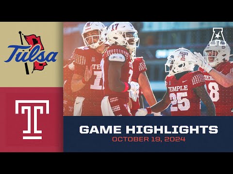 Game Highlights: Tulsa vs Temple (Oct. 19, 2024)