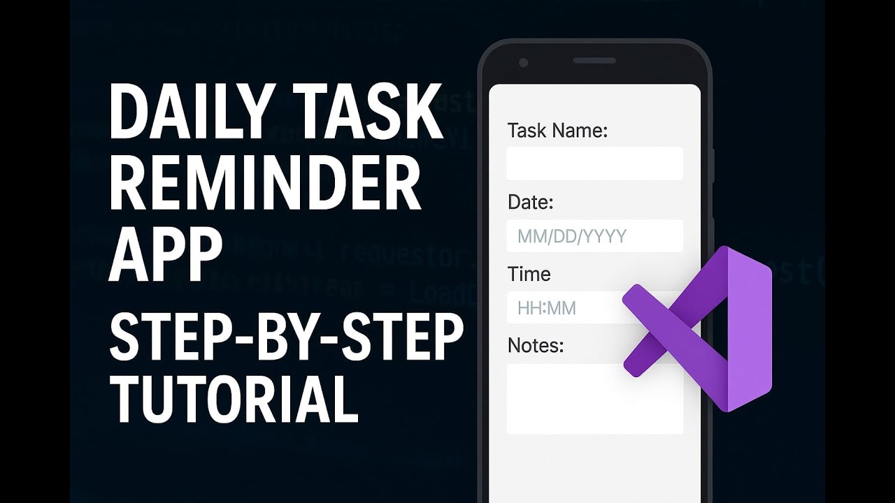 Daily Task Reminder App with Visual Studio & SQL Server