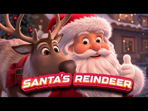 Santa's Reindeer - A Magical Christmas Adventure | Learn the Names of Santa's Special Friends