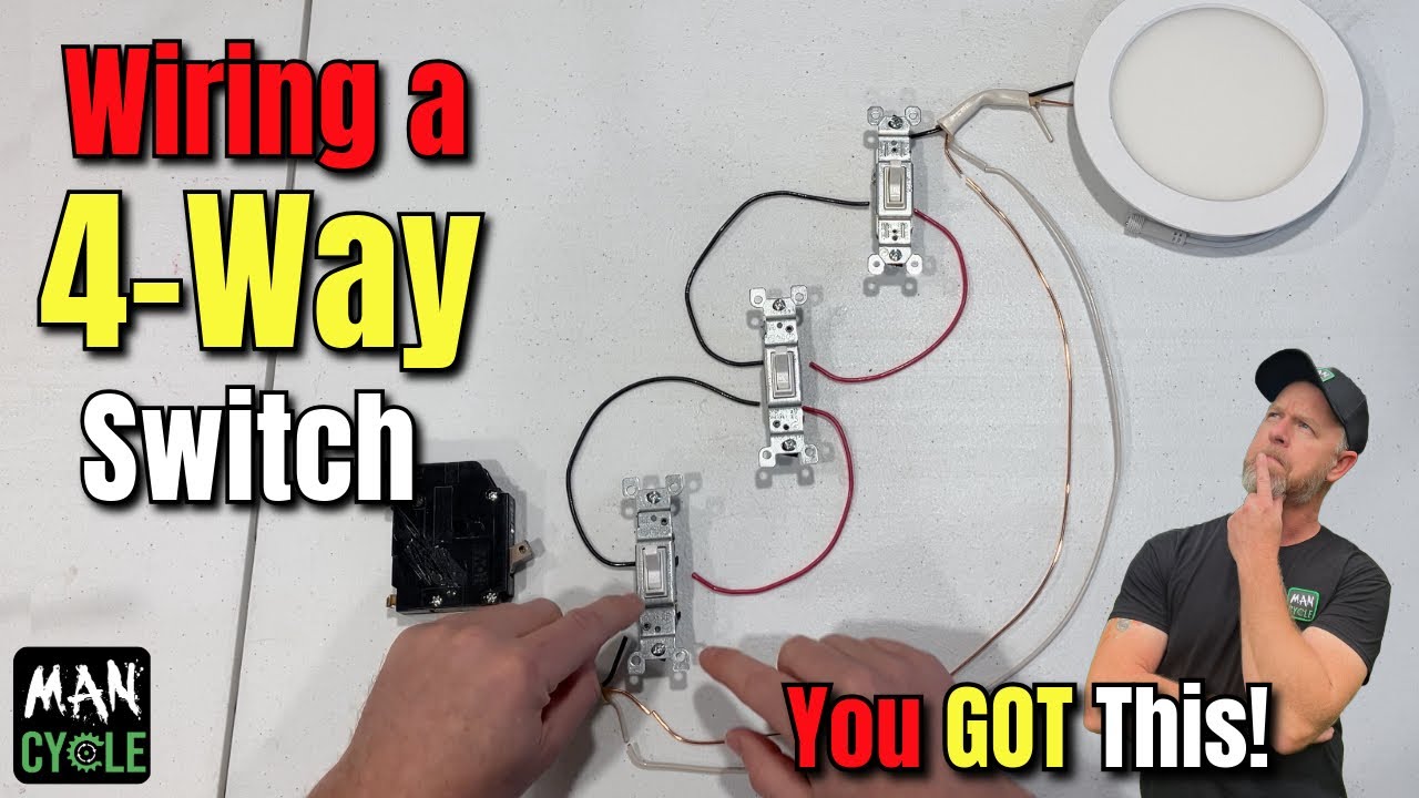 How to Wire a 4-Way Switch - It WILL Make Sense After THIS!