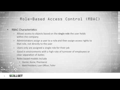 Access Control Models (CISSP Free by Skillset.com)