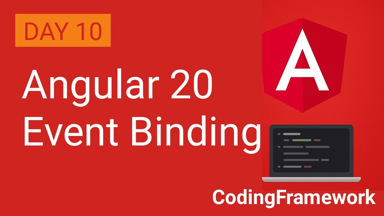 Angular 20 Tutorial Day 10 | Event Binding Explained with Examples
