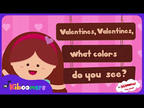 Valentines What Colors Do You See - The Kiboomers Valentine's Day Songs for Preschoolers