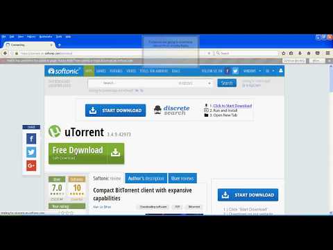 Downloading utorrent for windows XP/Vista/Windows 7,8,10