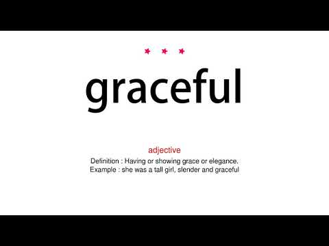 How to pronounce graceful - Vocab Today