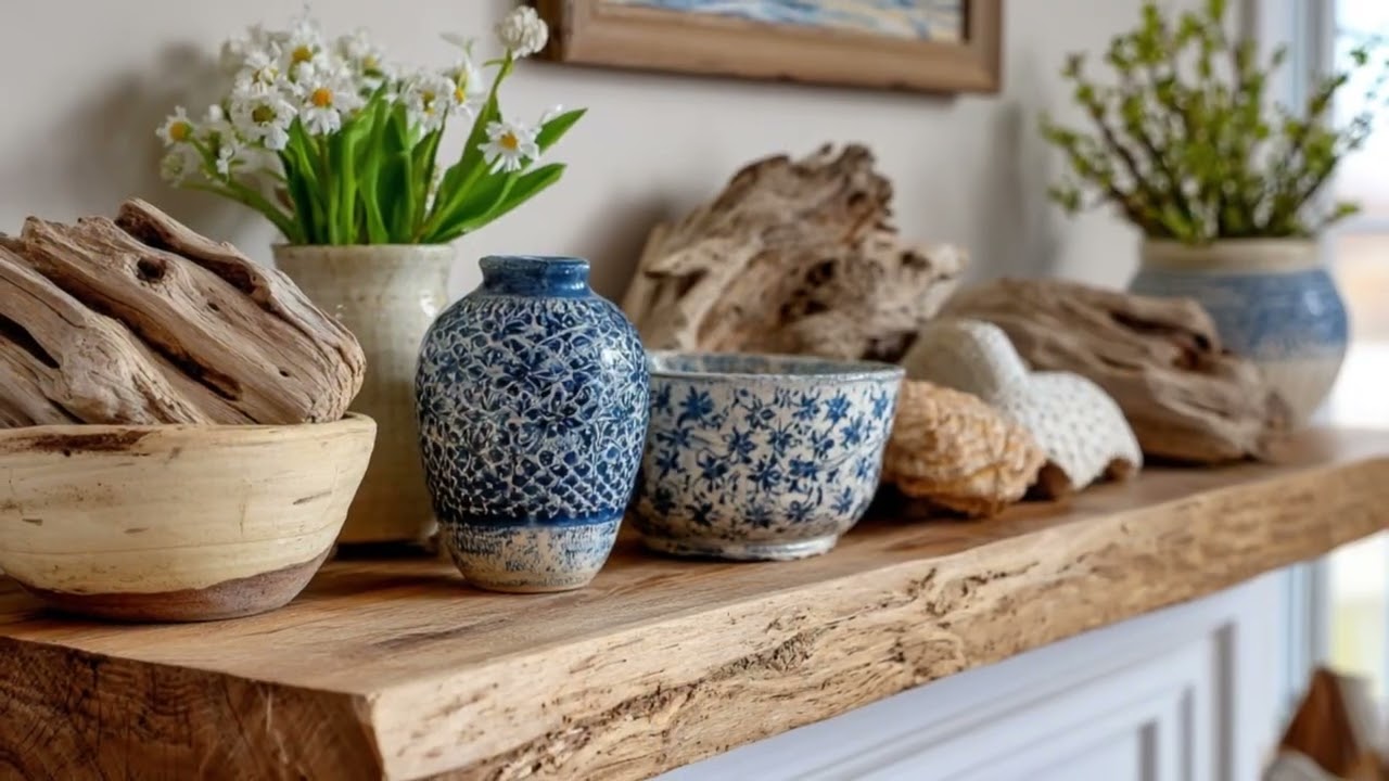 Nostalgic Seaside Cottage Tour: Rustic Farmhouse Vintage Decor Ideas