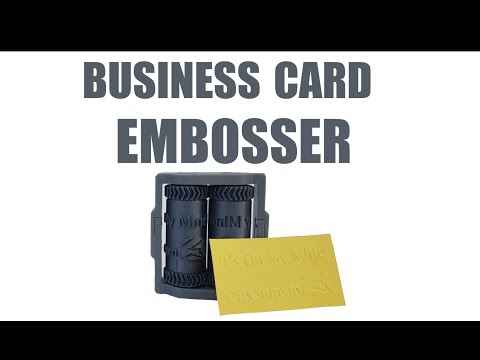 Business Card Embosser by ItsOnMyMind - Thingiverse