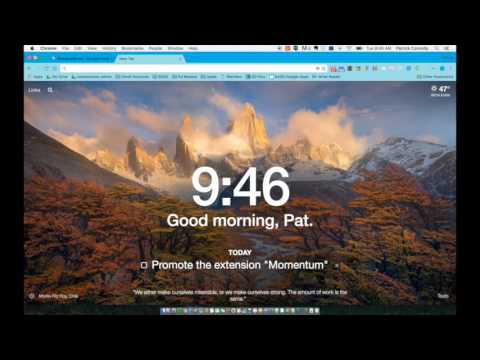 Momentum - A Great Google Chrome Extension