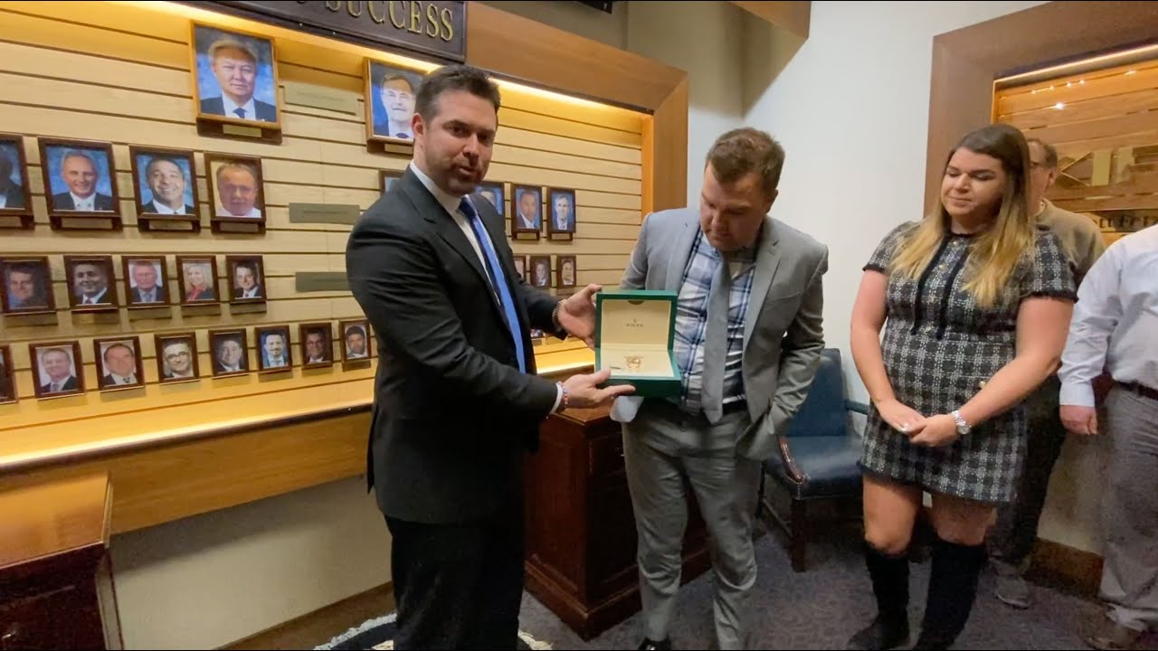 The Kirby Company presents Tyler Johnson his 500 in a month Rolex