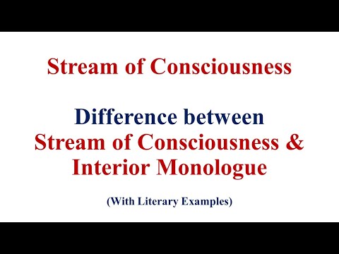 Stream of Consciousness | Explained with Literary Examples | Interior Monologue |