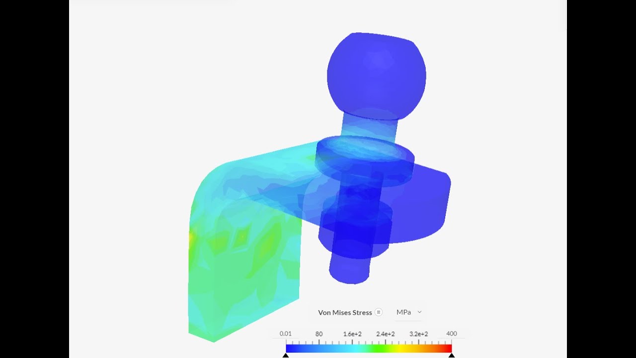 Static analysis of a Towbar in SimScale (06.05.2021)