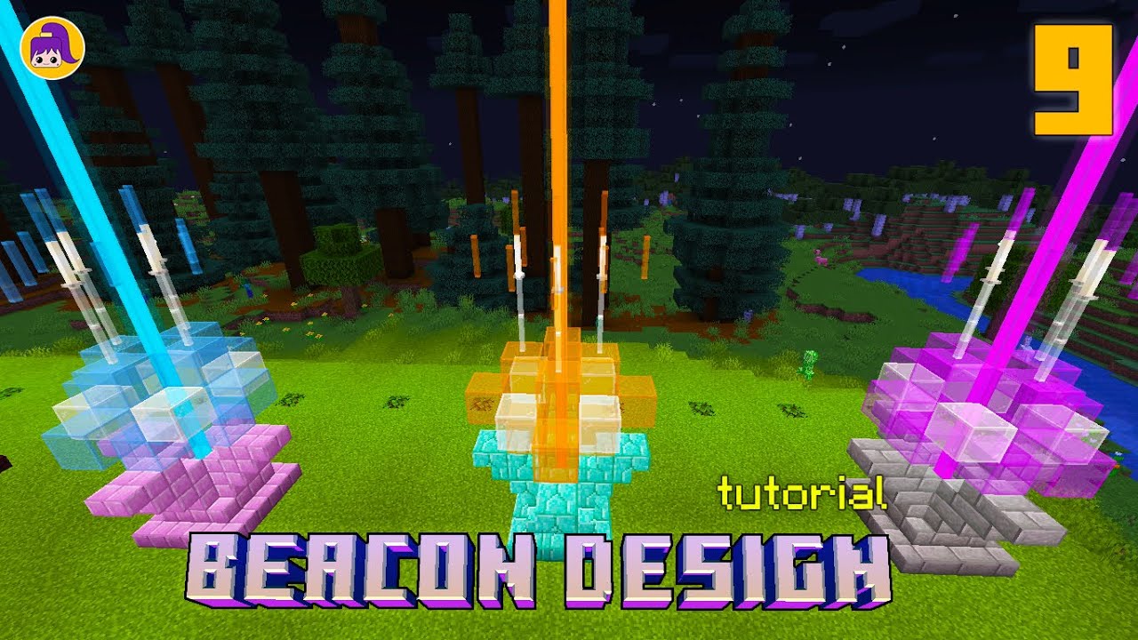 9 Beacon Design Ideas - Minecraft tutorial
