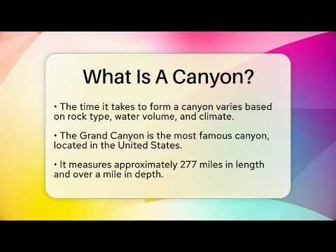 What Is A Canyon? - Childhood Education Zone