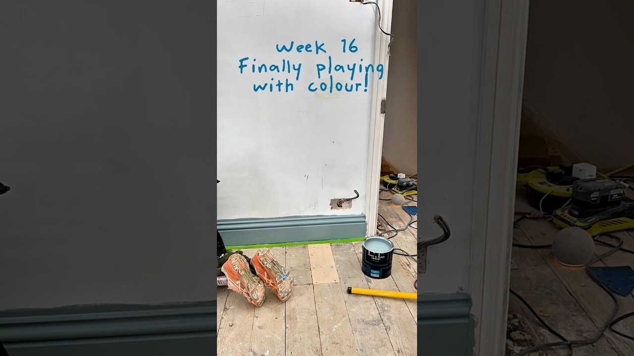 Week 16 - Playing with Colour 🙌 #renovation #diy #beforeandafter #transformyourhome