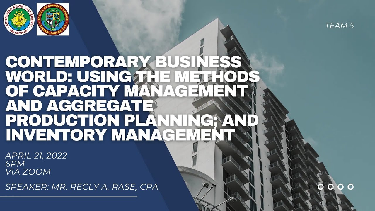 Webinar: Contemporary Business World