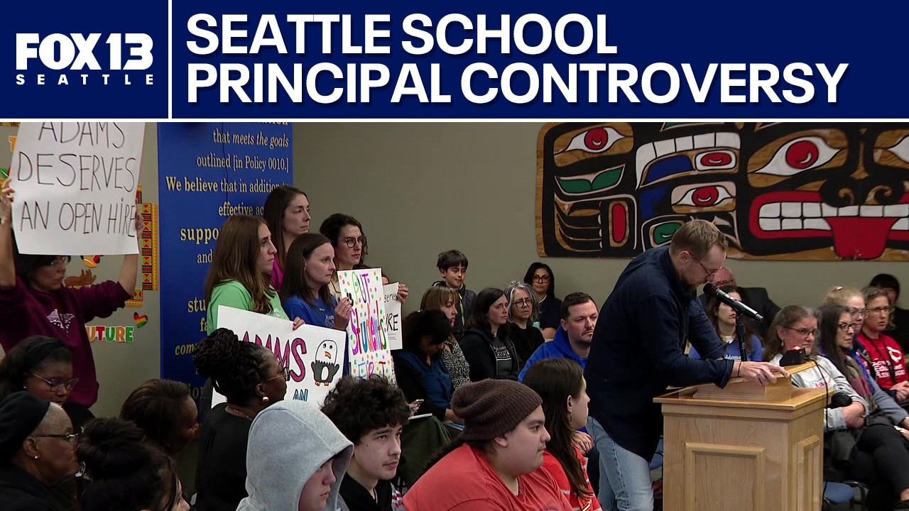 Adams Elementary parents rally against new principal | FOX 13 Seattle