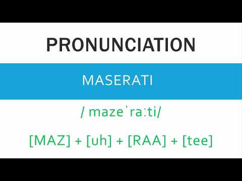How to pronounce Maserati - Speak Right