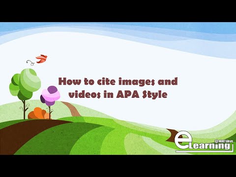 How to cite images and videos in APA Style