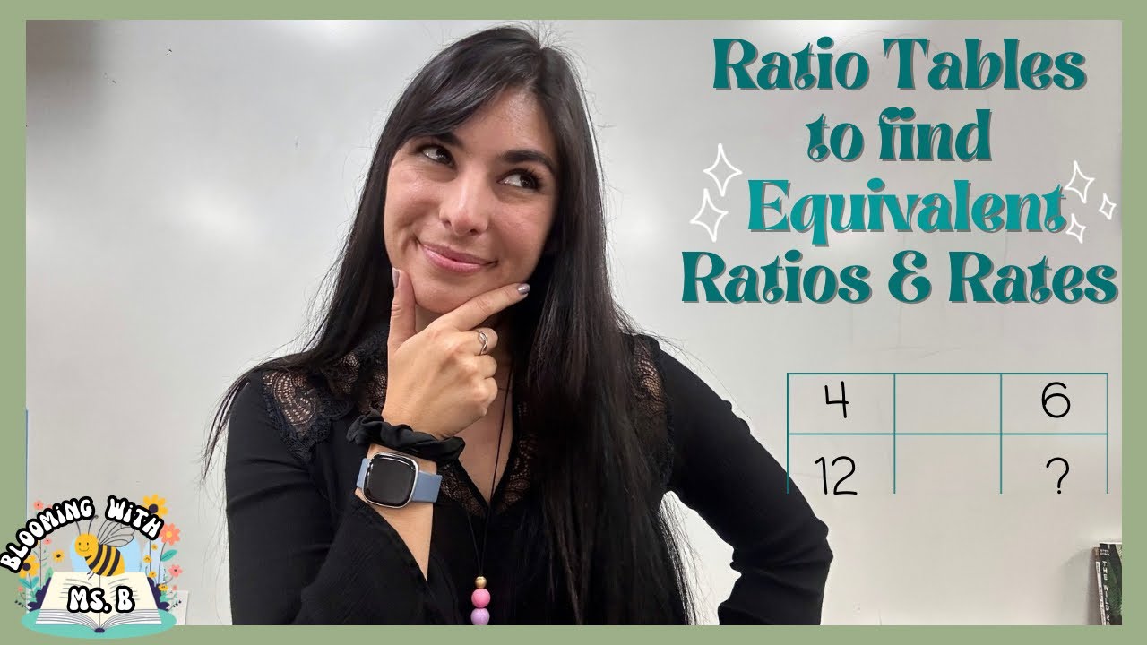 Using Ratio Tables To Find Equivalent Ratios/Rates \\ 6th Grade Common Core