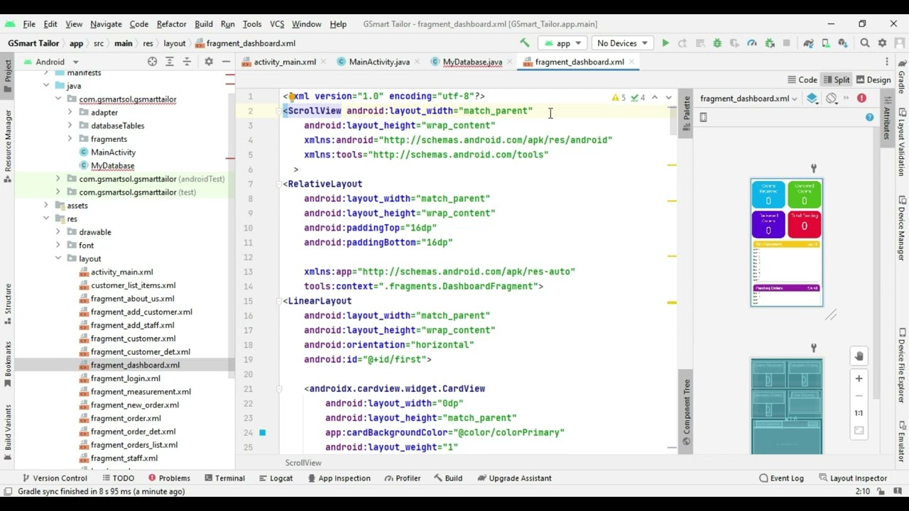Tailor app source code part 2 main dashboard | Order Fragment | Queries #android #sourcecode #apps