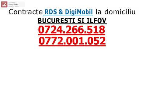 Abonare Rds Digi la domiciliu 0724266518 numai pt.Bucuresti si IF