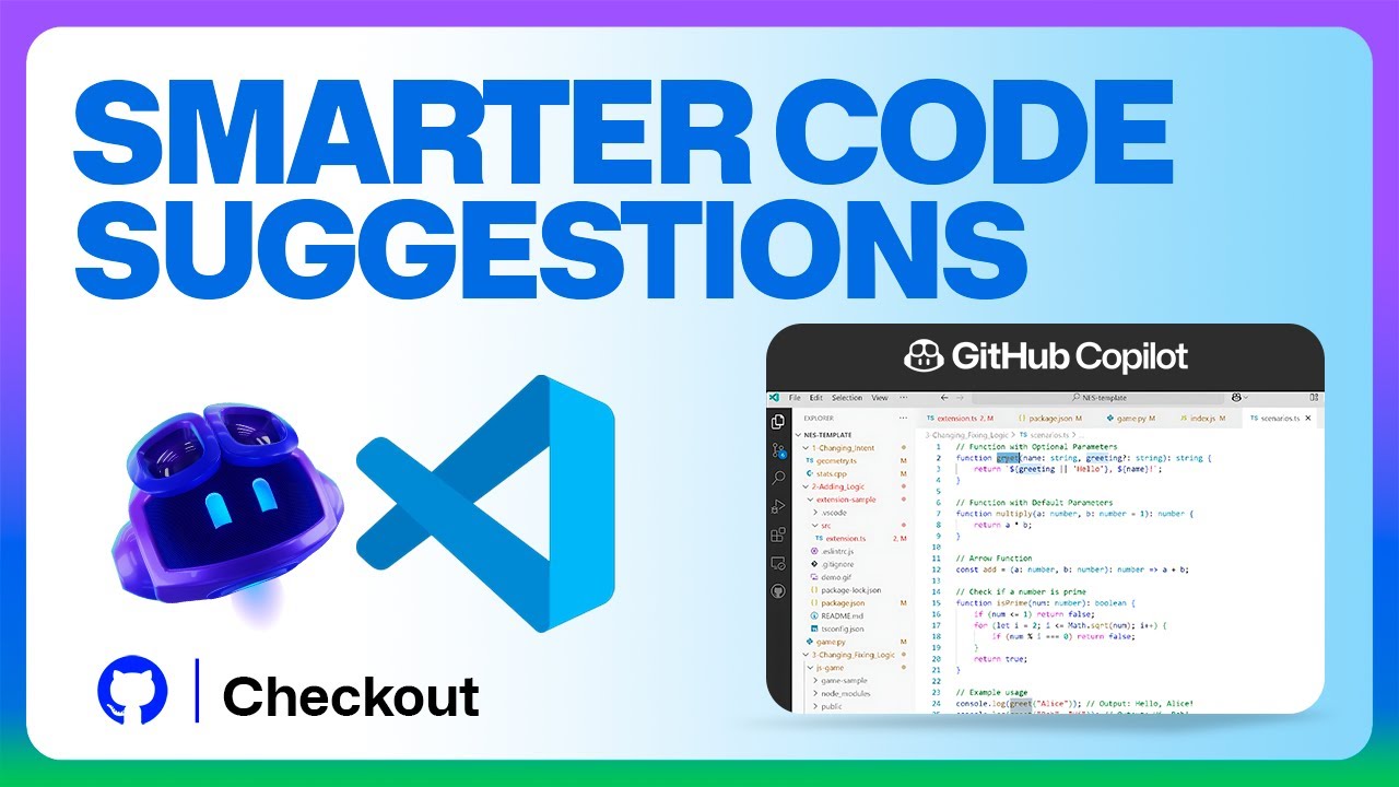 Copilot Next Edit Suggestions in Visual Studio Code explained | GitHub Checkout