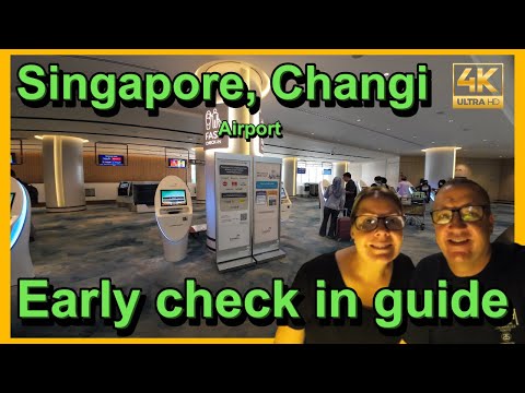 Changi Airport, Singapore. Early check in guide at the Jewel. We show you what to do to check in.