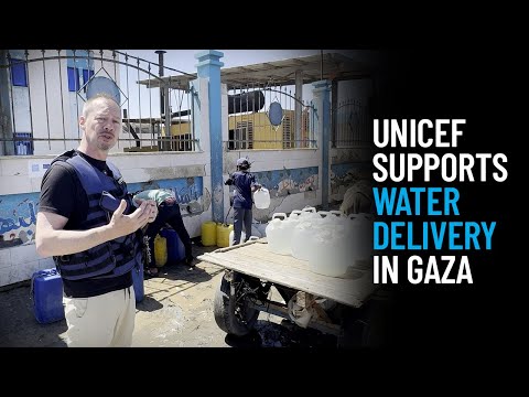 UNICEF Supports Water Delivery in Gaza