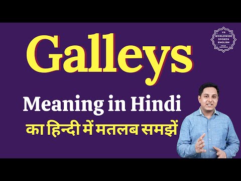 Galleys meaning in Hindi | Galleys ka matlab kya hota hai
