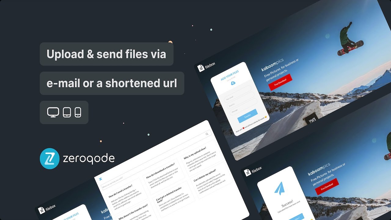 Filebox - File Sharing Template from Zeroqode - Showcase - Bubble Forum