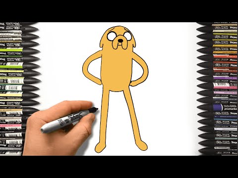 How to Draw Jake the Dog from Adventure Time