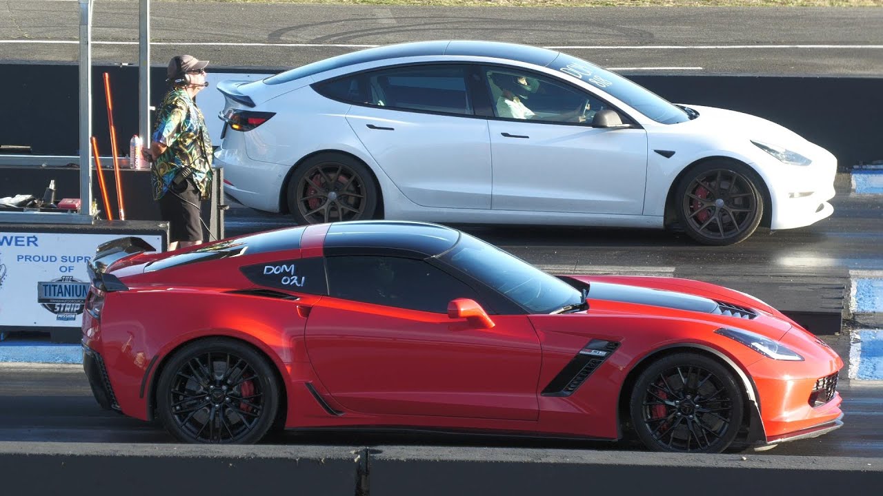 Tesla Model S Drags Corvette Z06 in ICE vs. EV Showdown: It's Close But ...