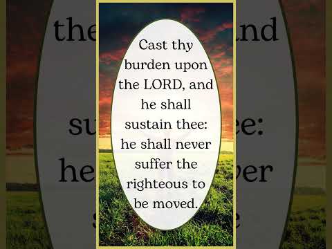 Bible Verse | Psalm 55:22 (KJV) | #bibleverseoftheday