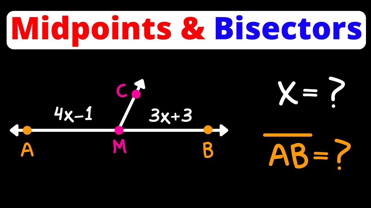 Midpoints and Segment Bisectors | Geometry | Eat pi