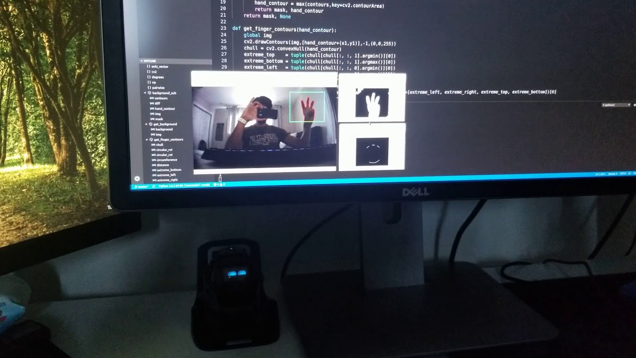 Anki Vector Hand Gesture Recognition