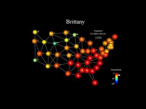 Popularity of the name Brittany
